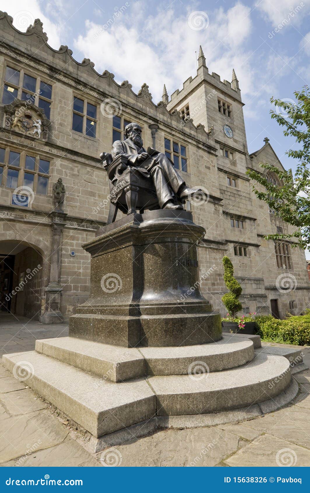 Charles Darwin s monument stock photo. Image of scientist - 15638326