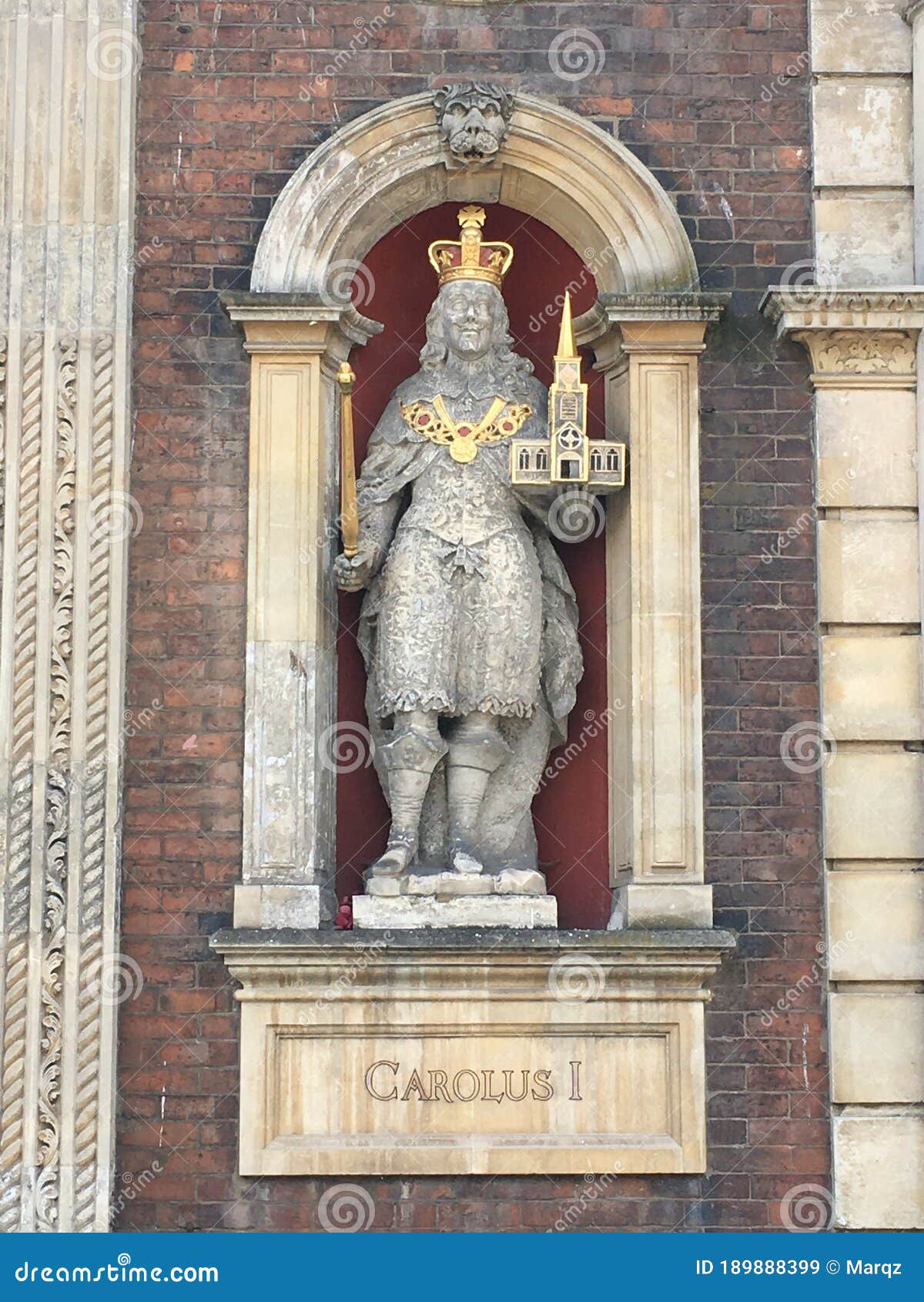 Charles I Statue, Worcester Guildhall, England UK Stock Image - Image ...