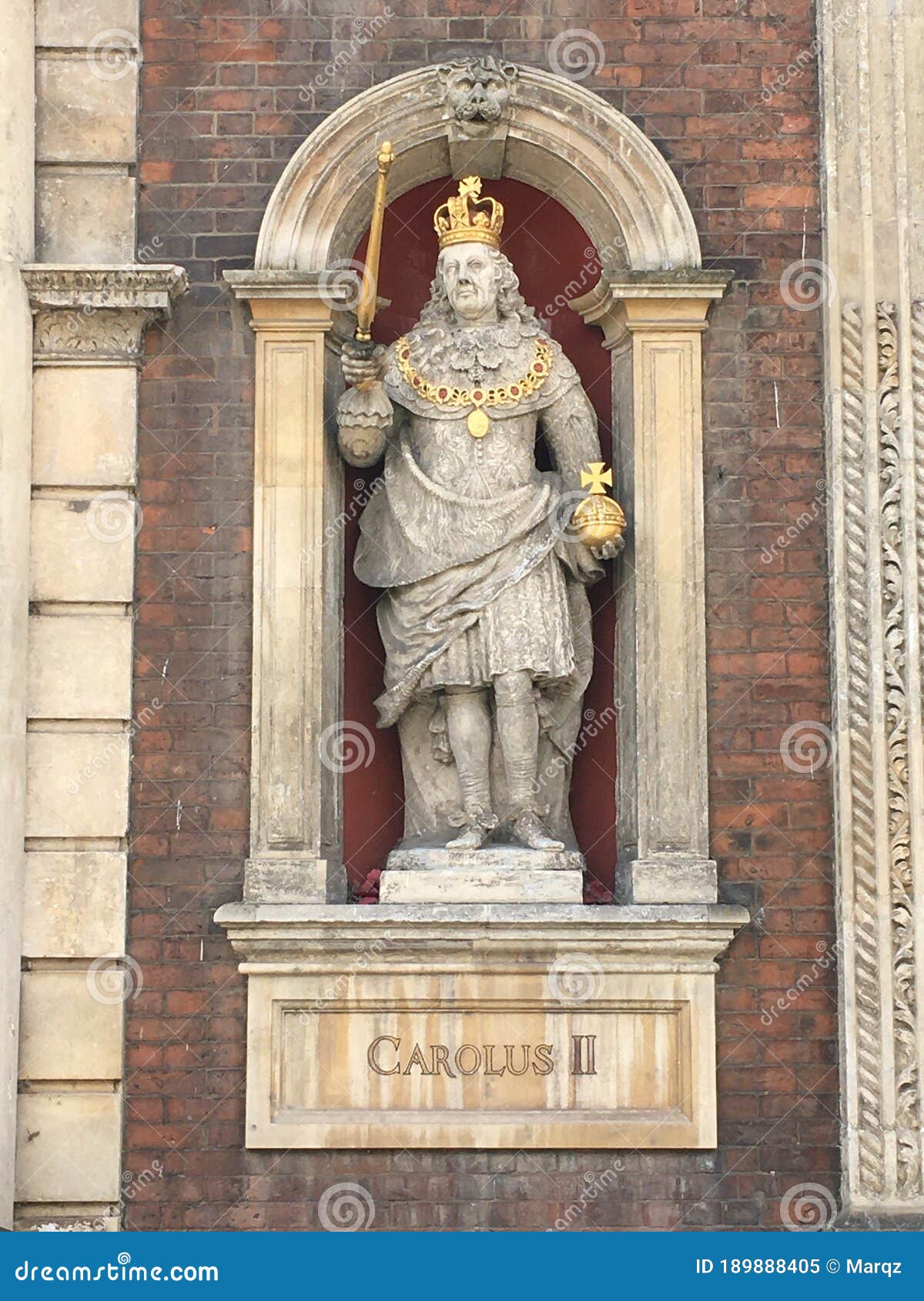 Charles II Statue, Worcester Guildhall, England UK Stock Image - Image ...