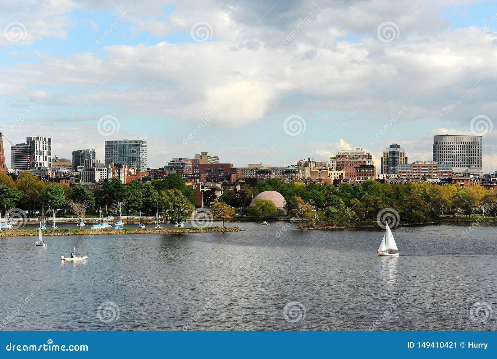 Charles River, Boston in Spring Editorial Photo - Image of charles ...