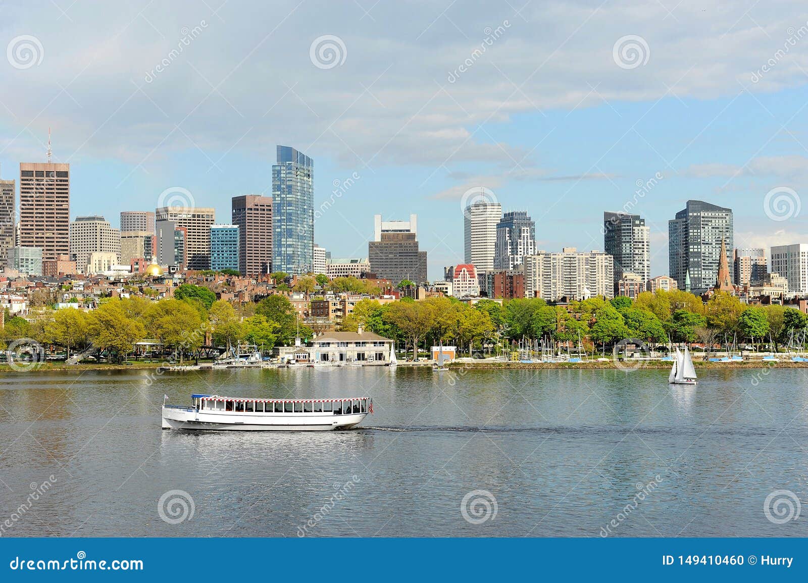 Charles River, Boston in Spring Editorial Image - Image of charles ...
