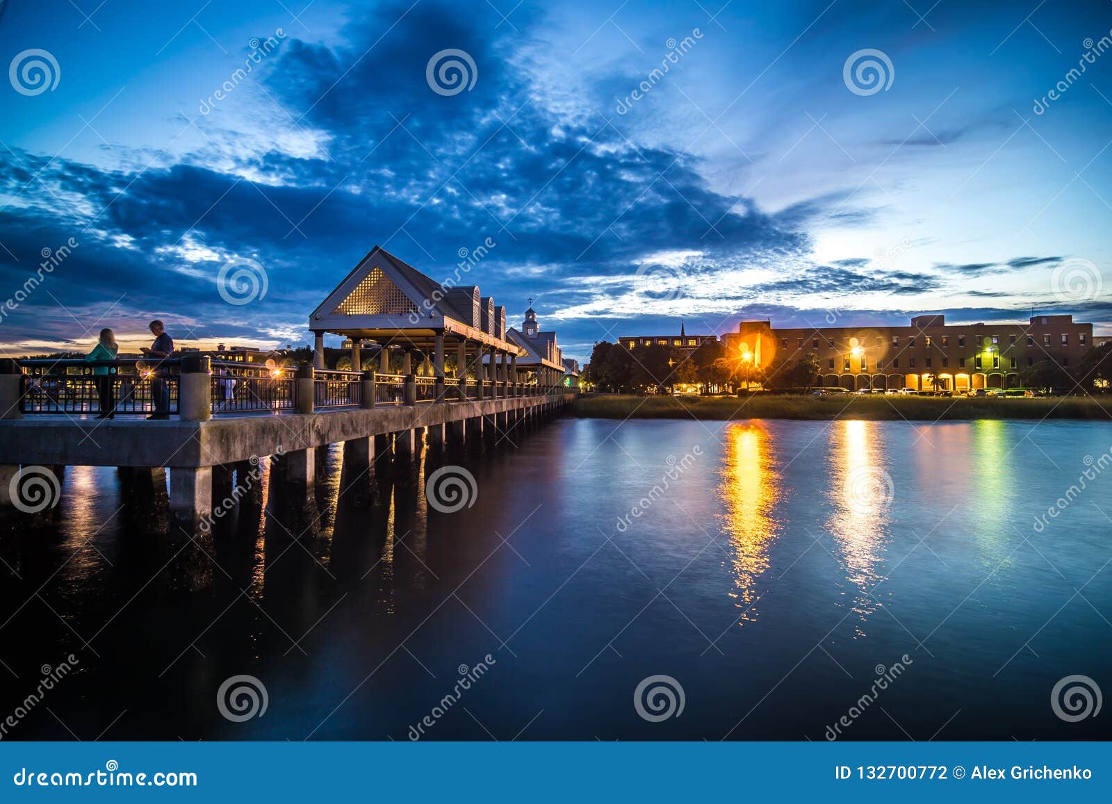 Charleston South Carolina Views at Sunset Stock Photo - Image of views ...