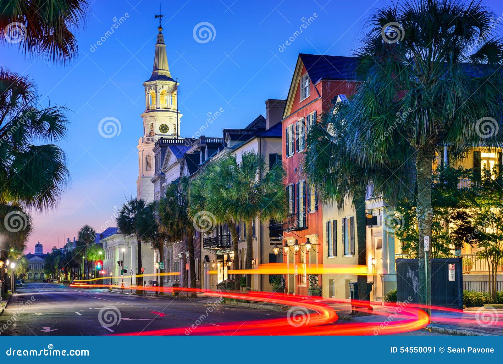 Charleston Townscape imagen de archivo. Imagen de meridional - 54550091