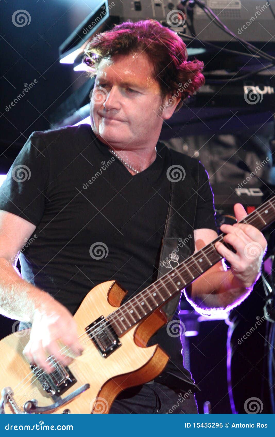 Charlie Burchill of Simple Minds, Live Concert Editorial Photo - Image ...