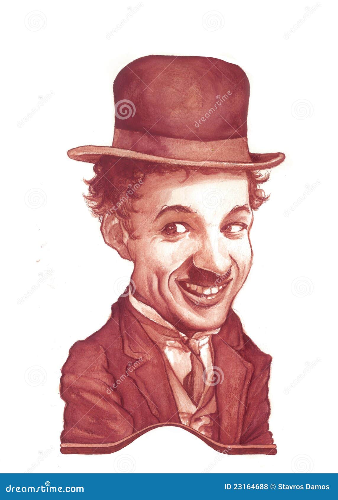 Charlie Chaplin Caricature Sketch Editorial Image | CartoonDealer.com ...