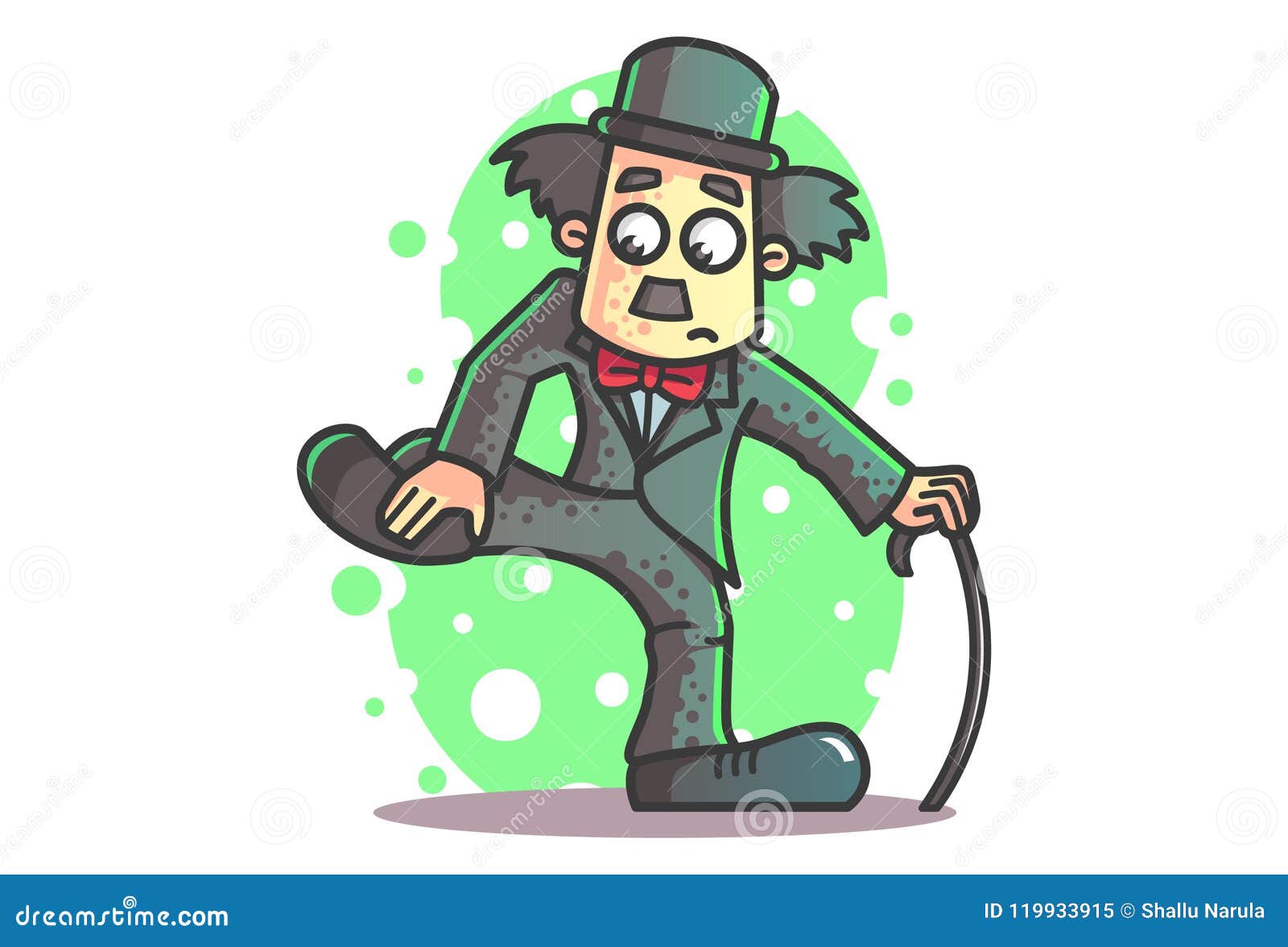 Charlie Chaplin Cartoon Illustration Imagem Editorial - Ilustração de ...