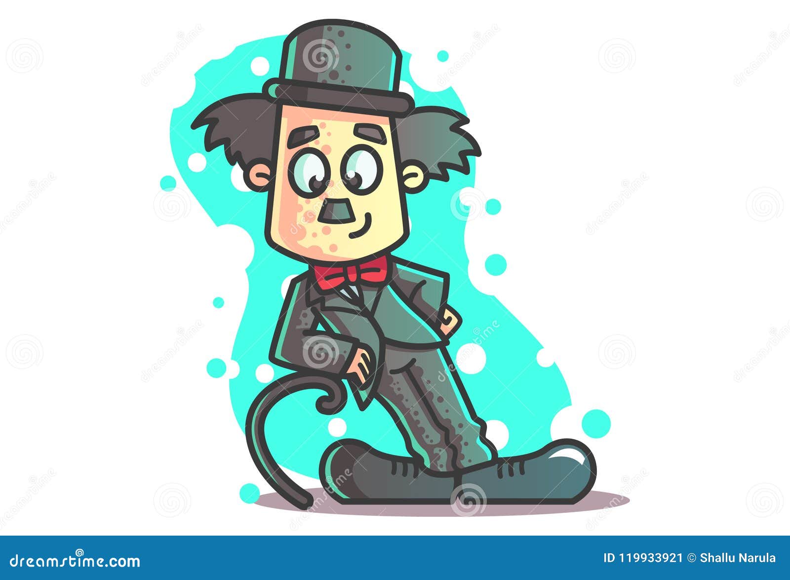 Charlie Chaplin Cartoon Illustration Foto Editorial - Ilustração de ...
