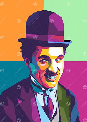 Charlie chaplin pop art photo éditorial. Illustration of chaplin ... Charlie chaplin pop art photo éditorial. Illustration of chaplin ...
