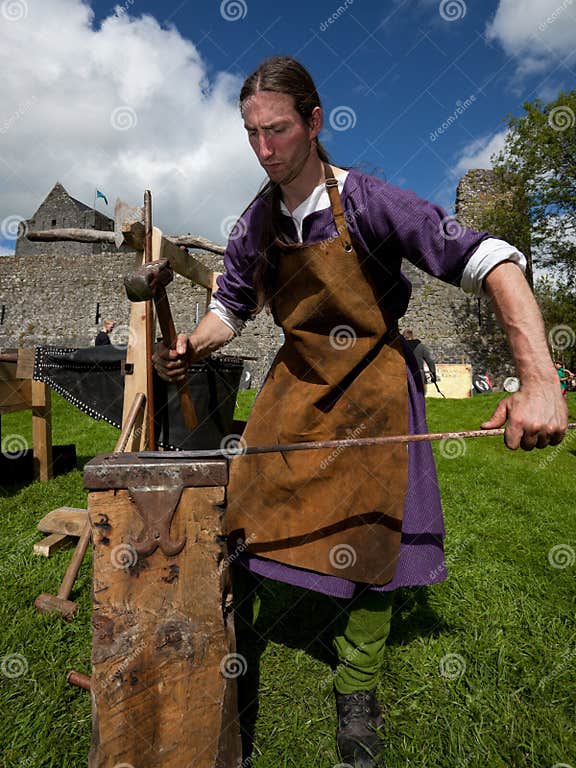 Charlie Gallagher Displays Blacksmithing Editorial Image - Image of ...