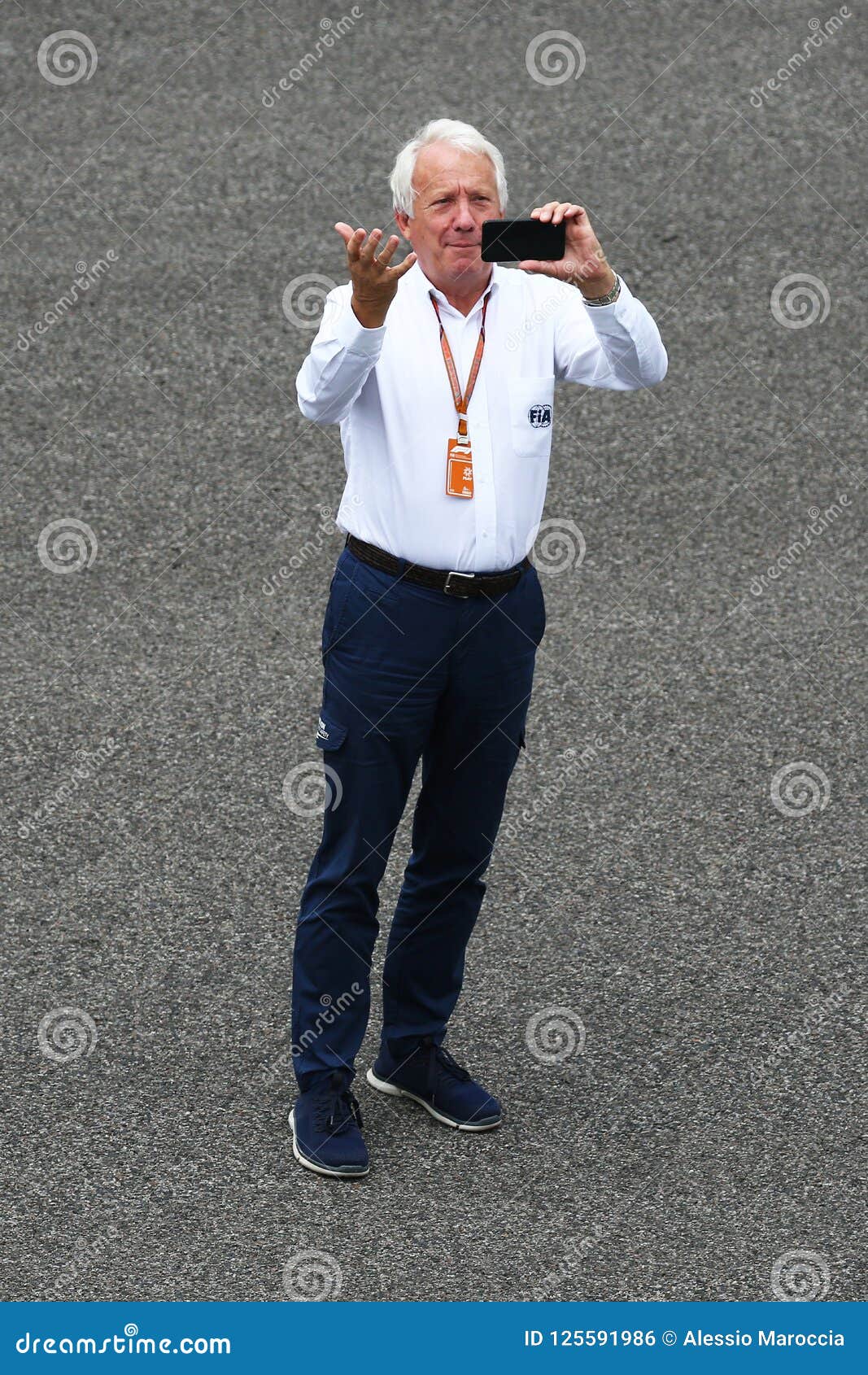 Charlie Whiting before Monza Formula 1 GP Editorial Photo - Image of ...