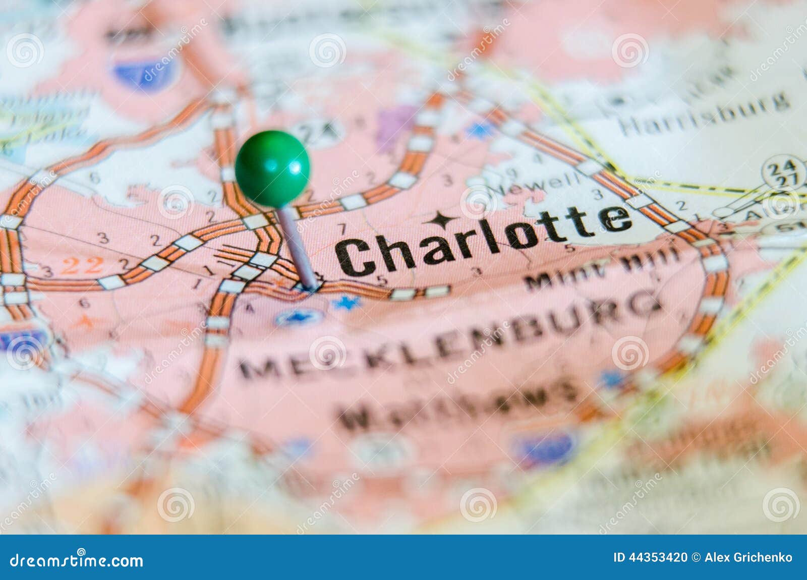 Charlotte City Map Stock Photos - Free & Royalty-Free Stock Photos from ...