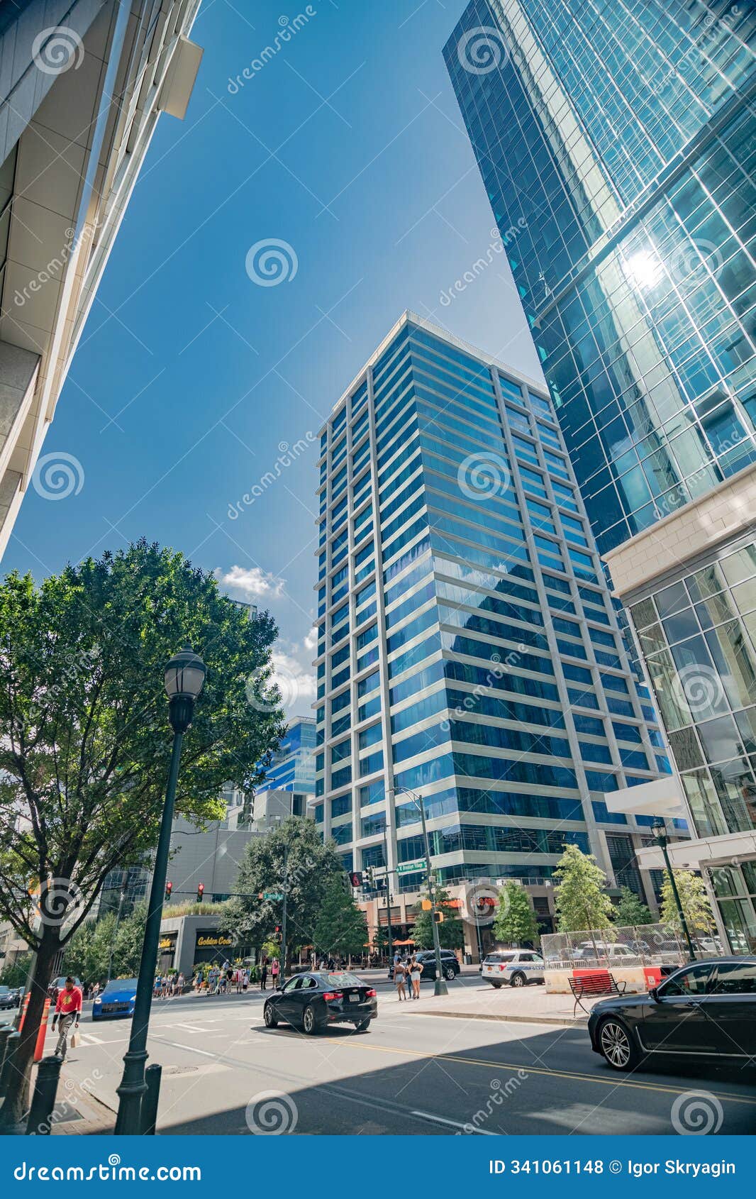 Glass Skyscraper Buildings - Futuristic Architecture In Dubai Editorial ...