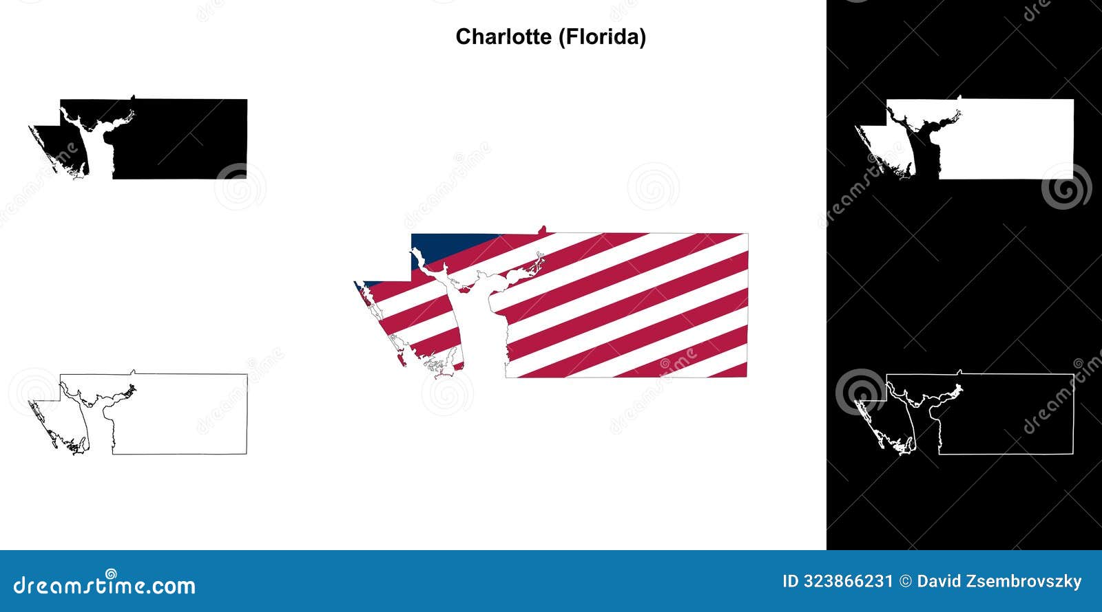 Charlotte outline map stock vector. Illustration of silhouette - 323866231