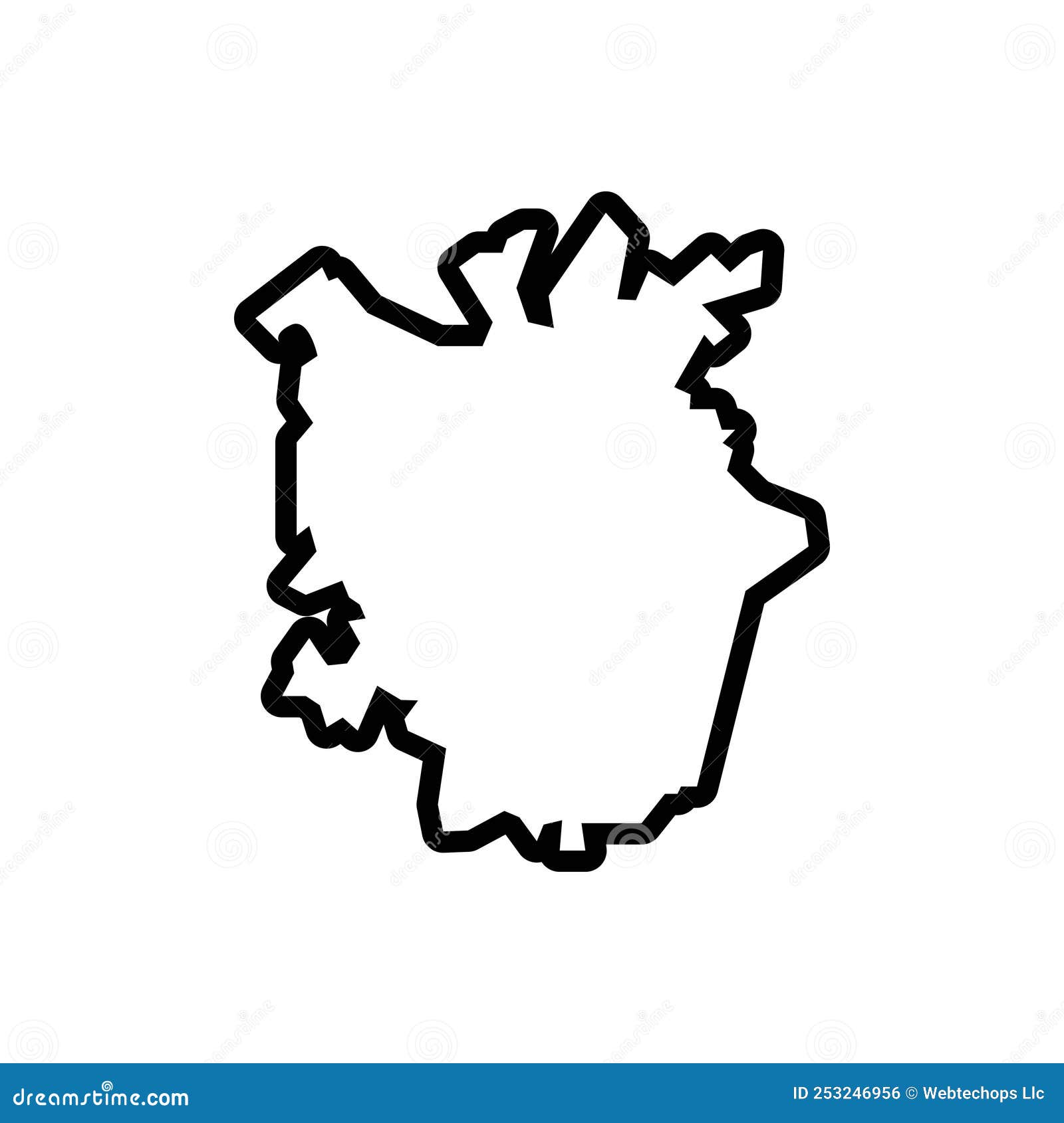 Charlotte, American Football Stadium, Outline Vector Map ...