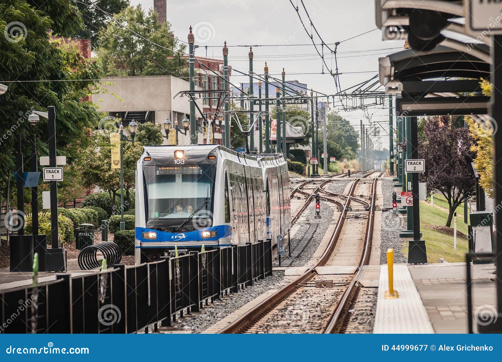 Charlotte North Carolina Light Rail Transportation Editorial ...
