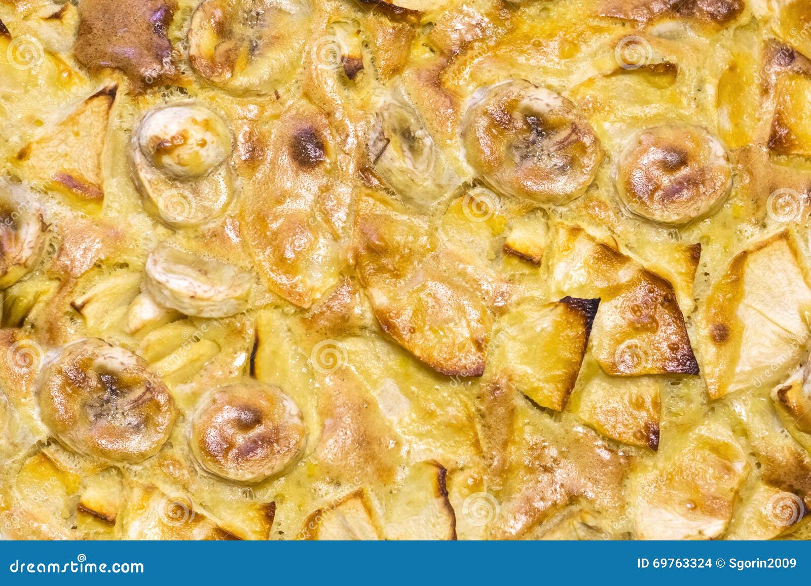 Charlotte pie with apples stock photo. Image of plate - 69763324