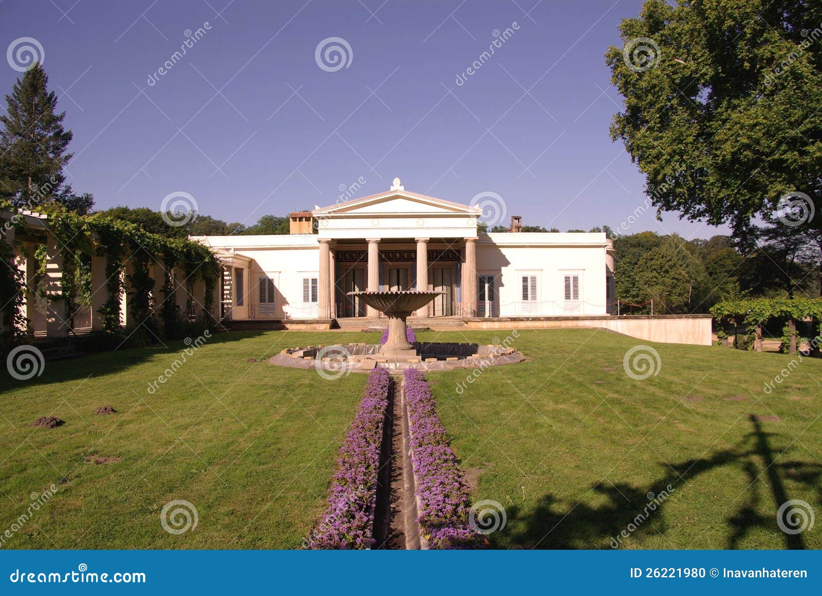 The Charlottenhof Palace in Potsdam Stock Photo - Image of monument ...