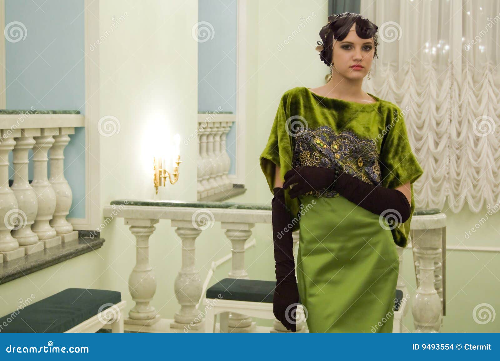 Charm lady stock photo. Image of fashionable, pattern - 9493554