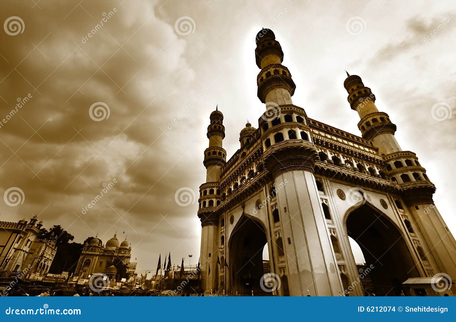 Charminar stock photo. Image of history, minaret, archetecture - 6212074