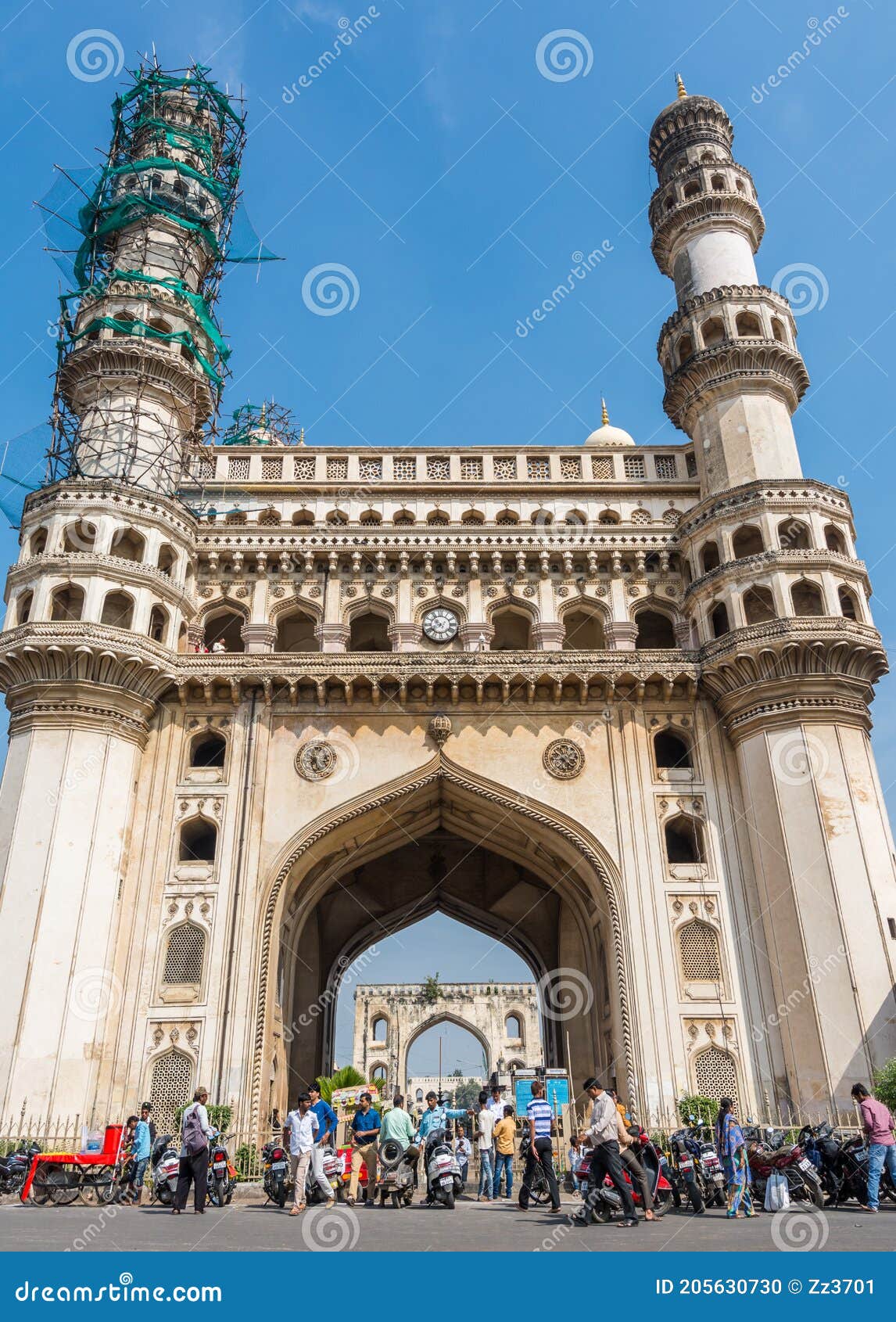 Charminar or Four Minarets Under Renovation, Which is a Monument and ...
