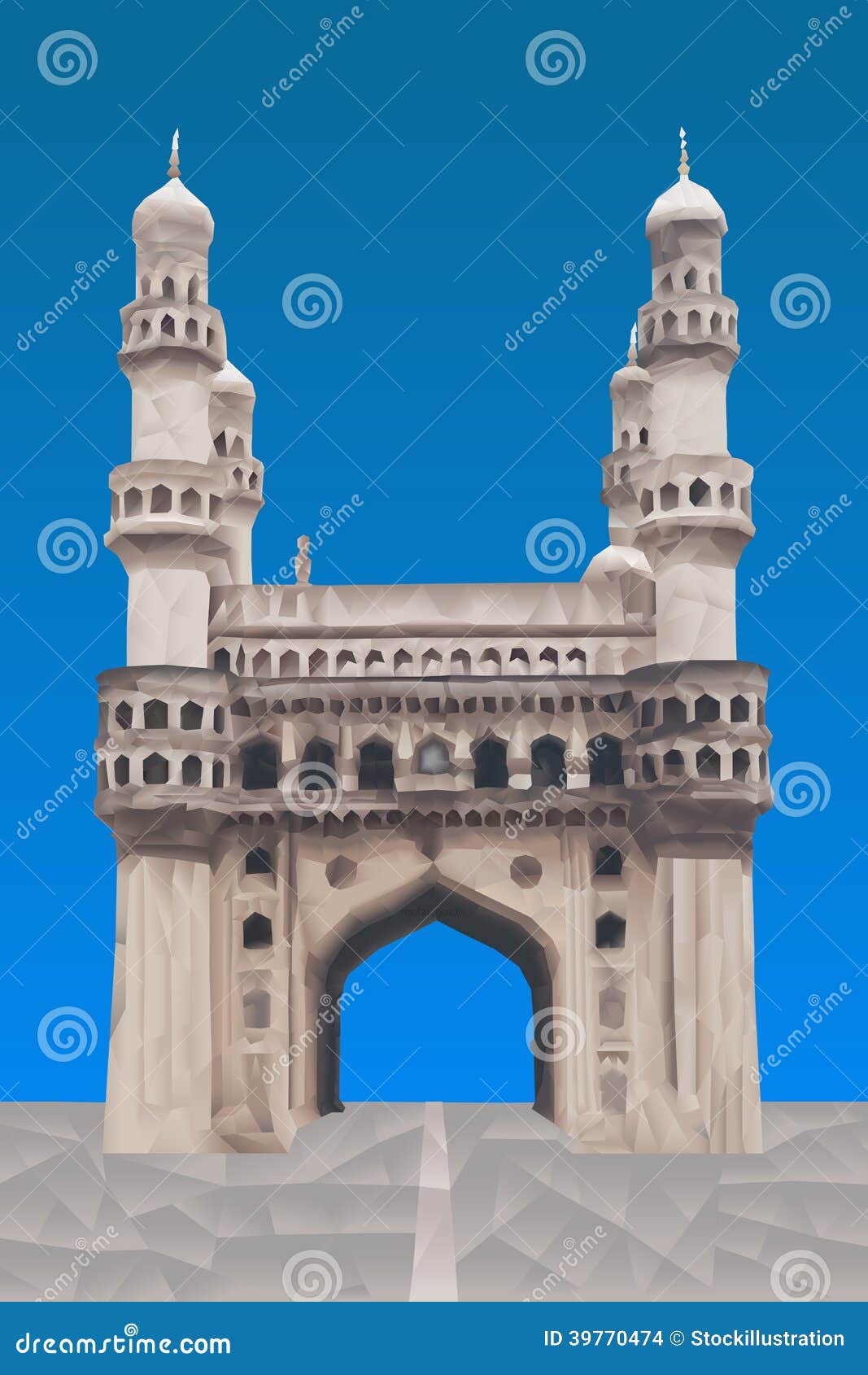 Charminar Vector Illustration | CartoonDealer.com #39770474