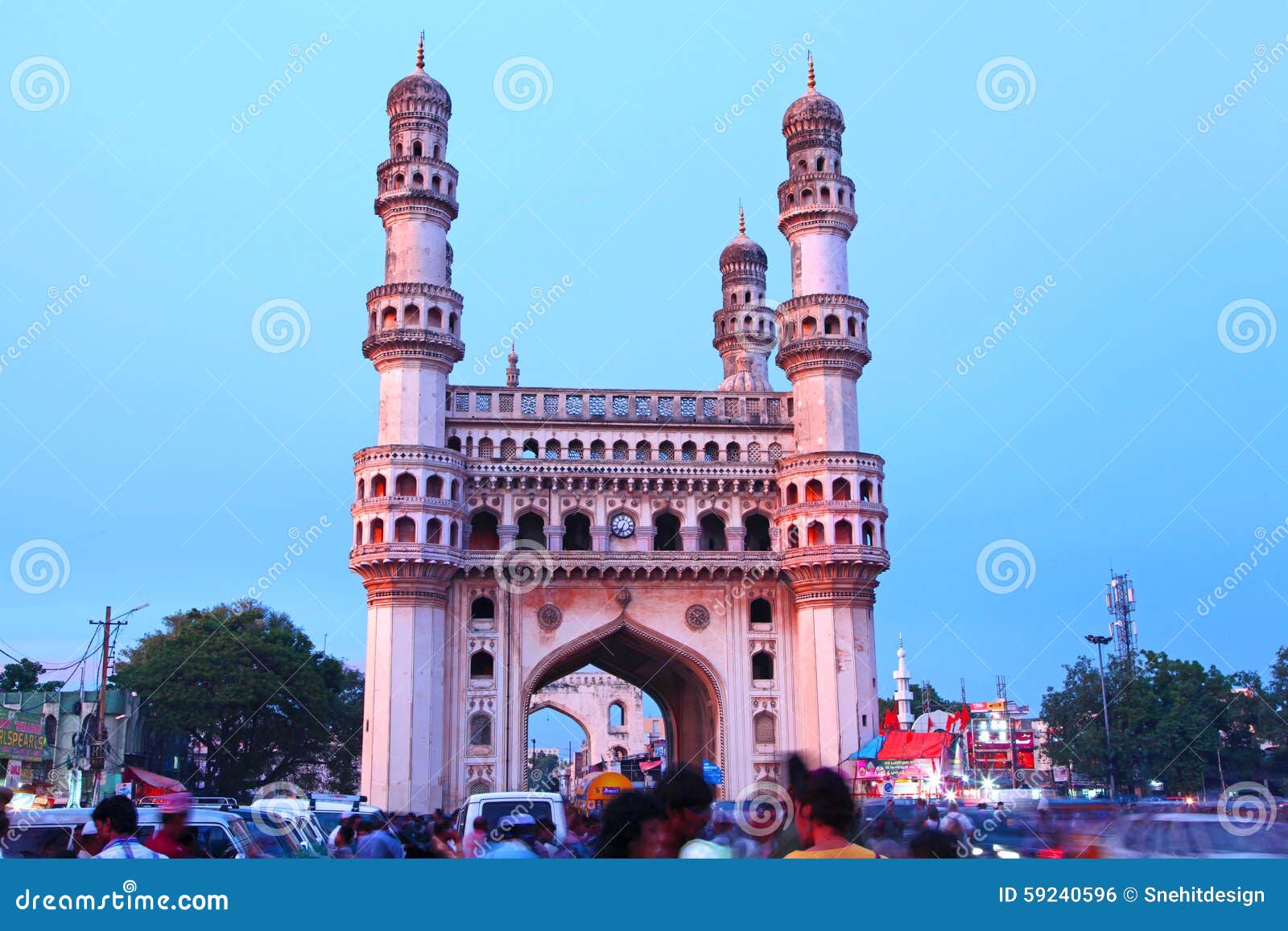 Charminar India editorial photo. Image of 1591, august - 59240596