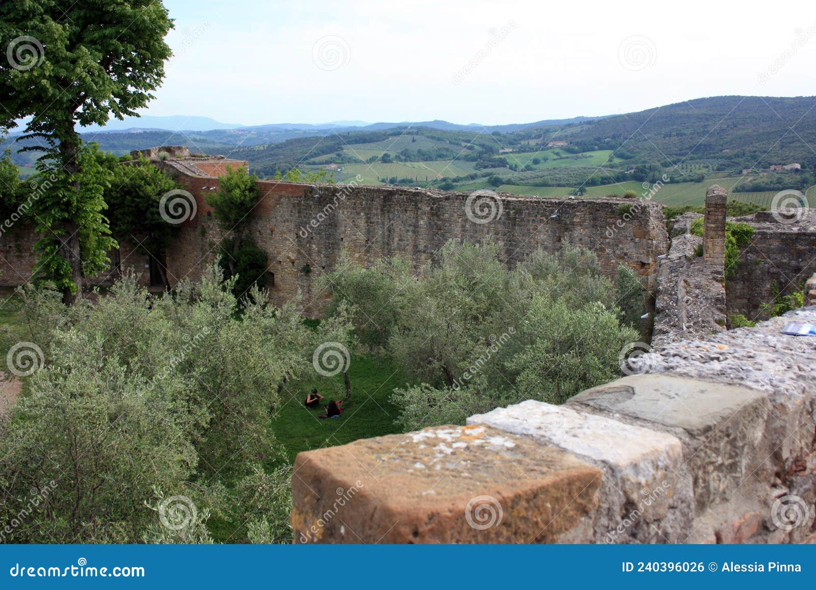 Charming Ancient Brick Walls of Medieval Structures Stock Photo - Image ...