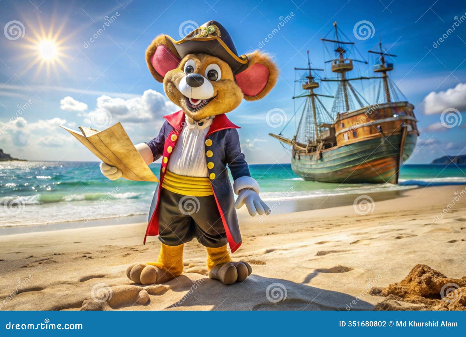 Character Plotting Itinerary To Exotic Holiday Destination Cartoon ...