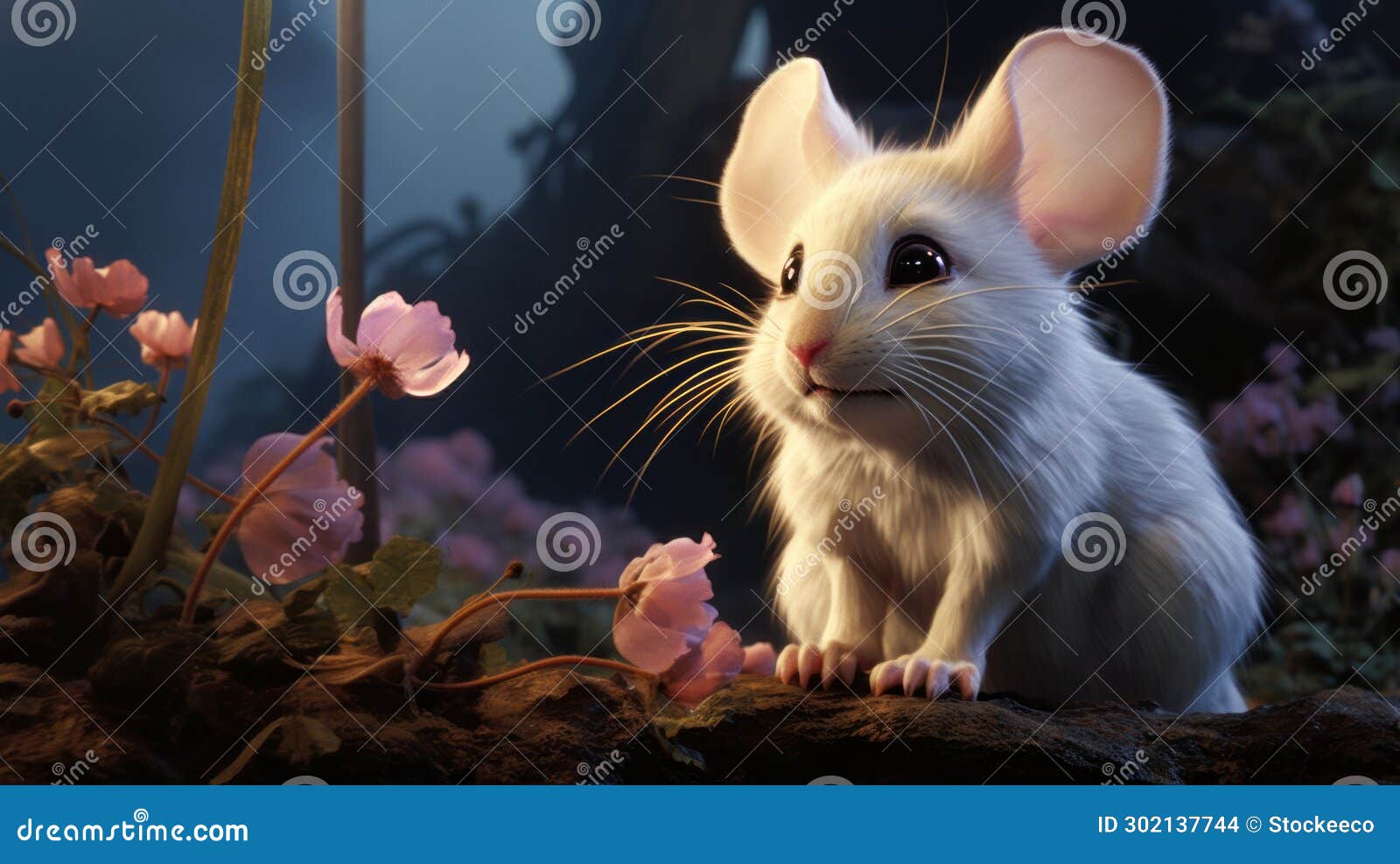 Charming Anime Characters in Unreal Engine 5: a Mouse and a Flower ...