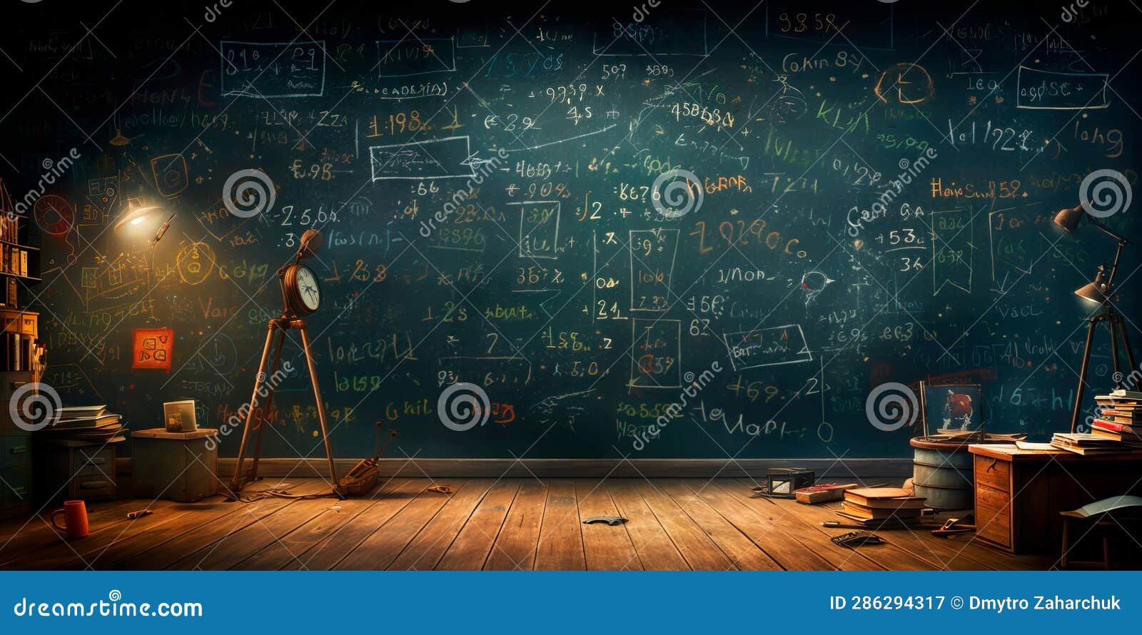 Charming Back To School Background with a Vintage Chalkboard ...