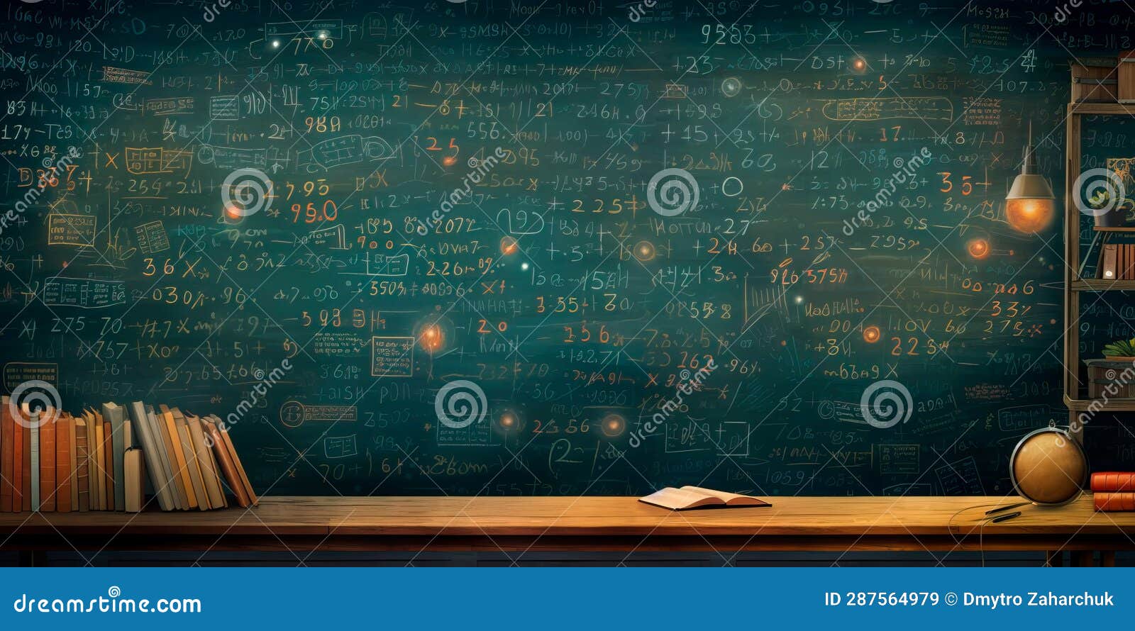 3d Background Of Equations And Formulas For Mathematics, Algebra ...