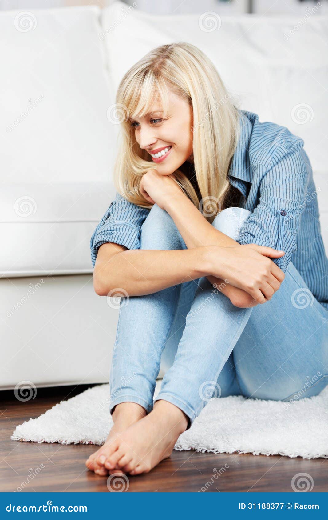 Charming blond woman stock image. Image of portrait, clothes - 31188377