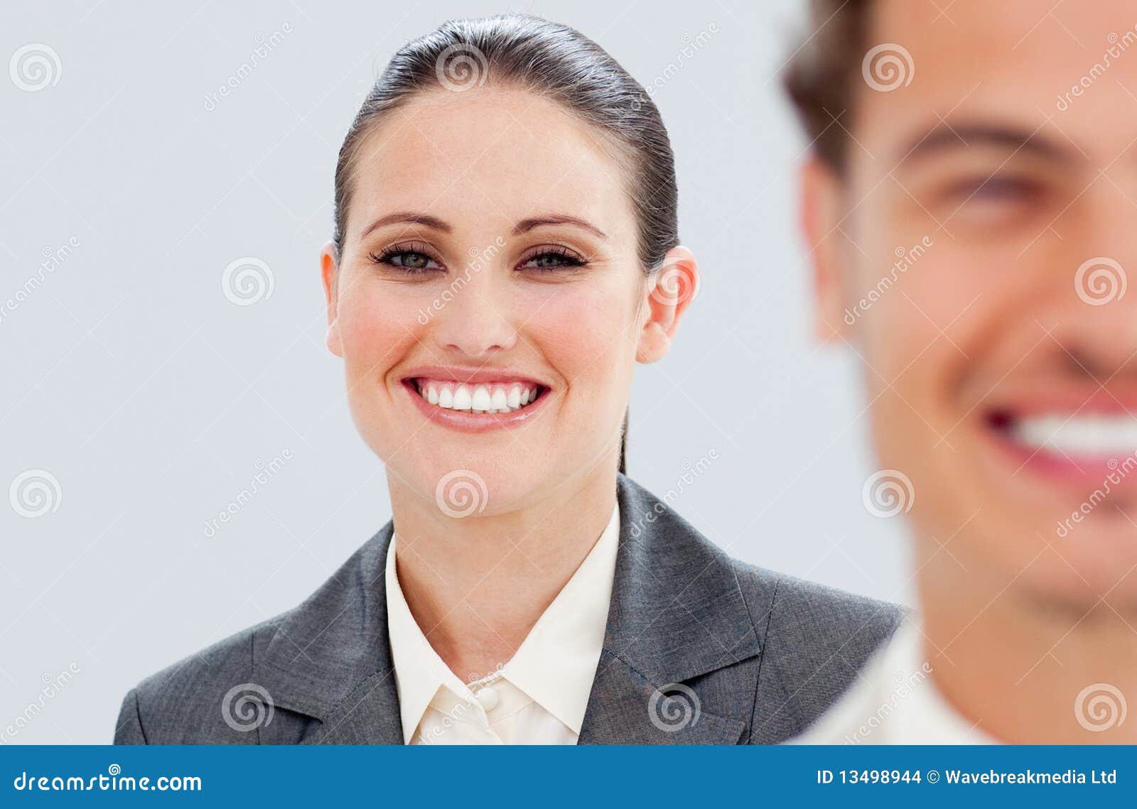 Charming Business People Smiling Stock Photo - Image of elegant ...