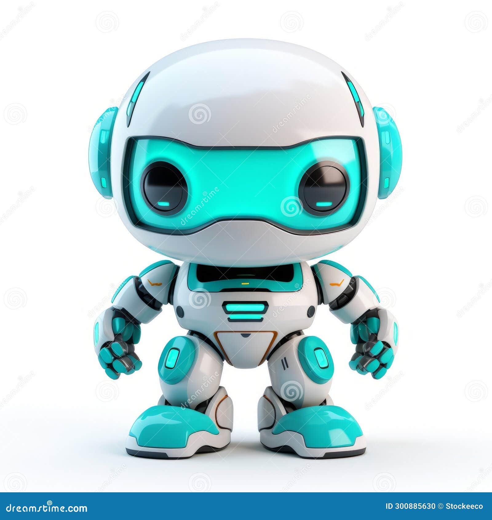 Charming Cyan Robot: a Synthwave-inspired Kawaii Precisionist Webcore ...