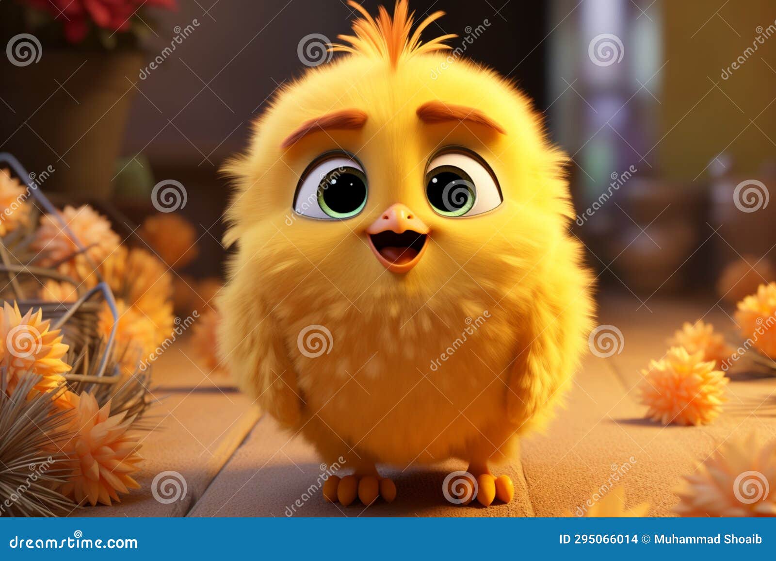 Charming 3D Chick Rendering Showcases an Irresistibly Cute and Adorable ...