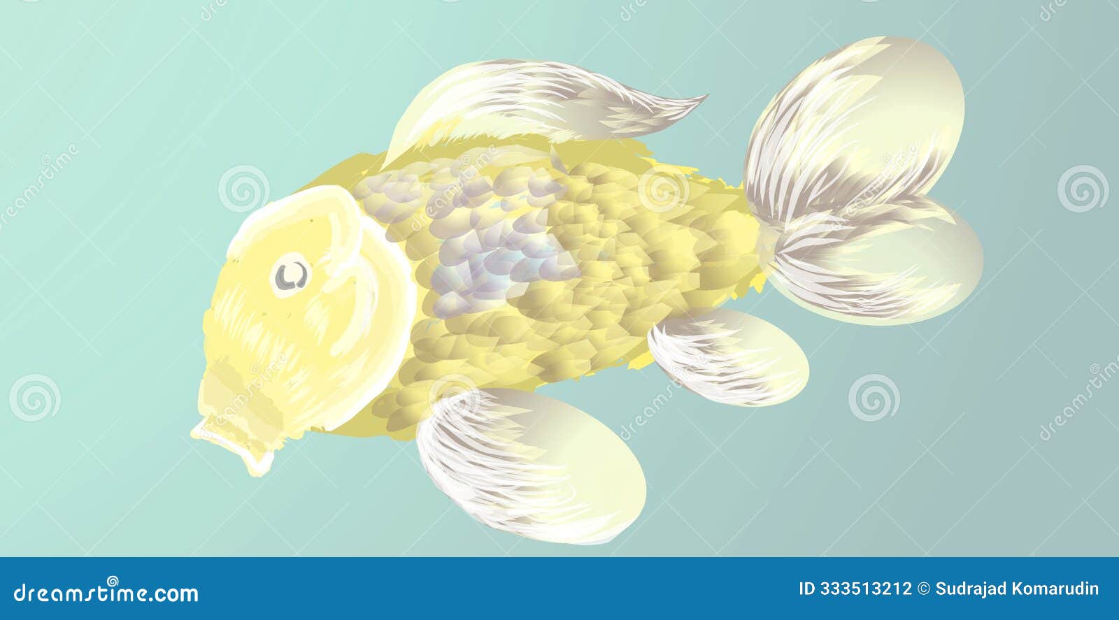 Charming and Elegant Gold Colored Koi Fish Design Stock Photo - Image ...