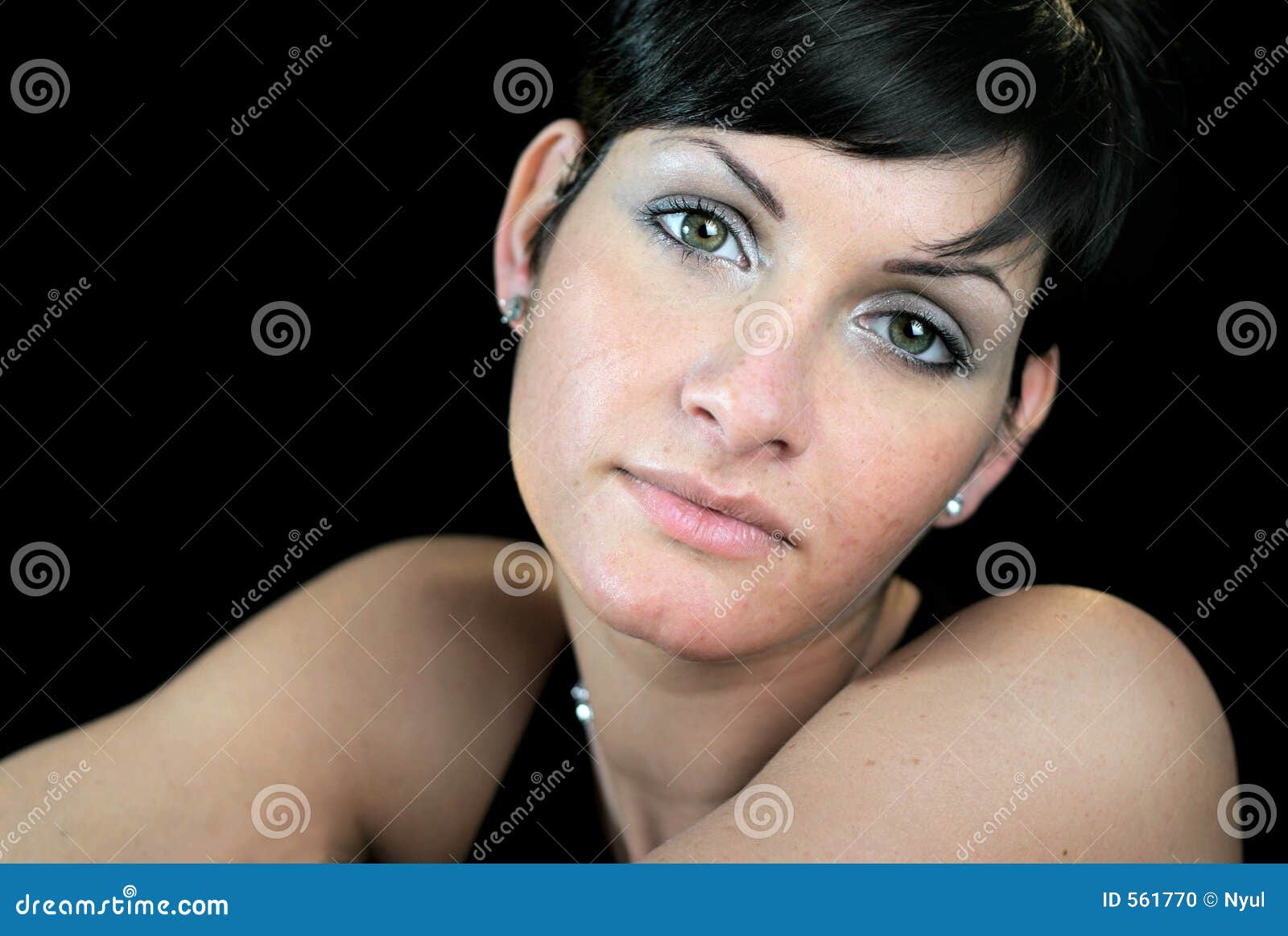 Charming eyes 1. stock photo. Image of makeup, beauty, fashion - 561770