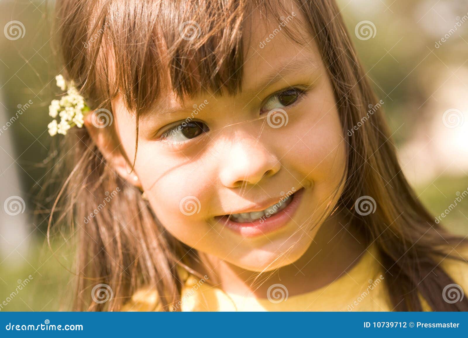 Charming girl stock photo. Image of brunette, cute, girl - 10739712