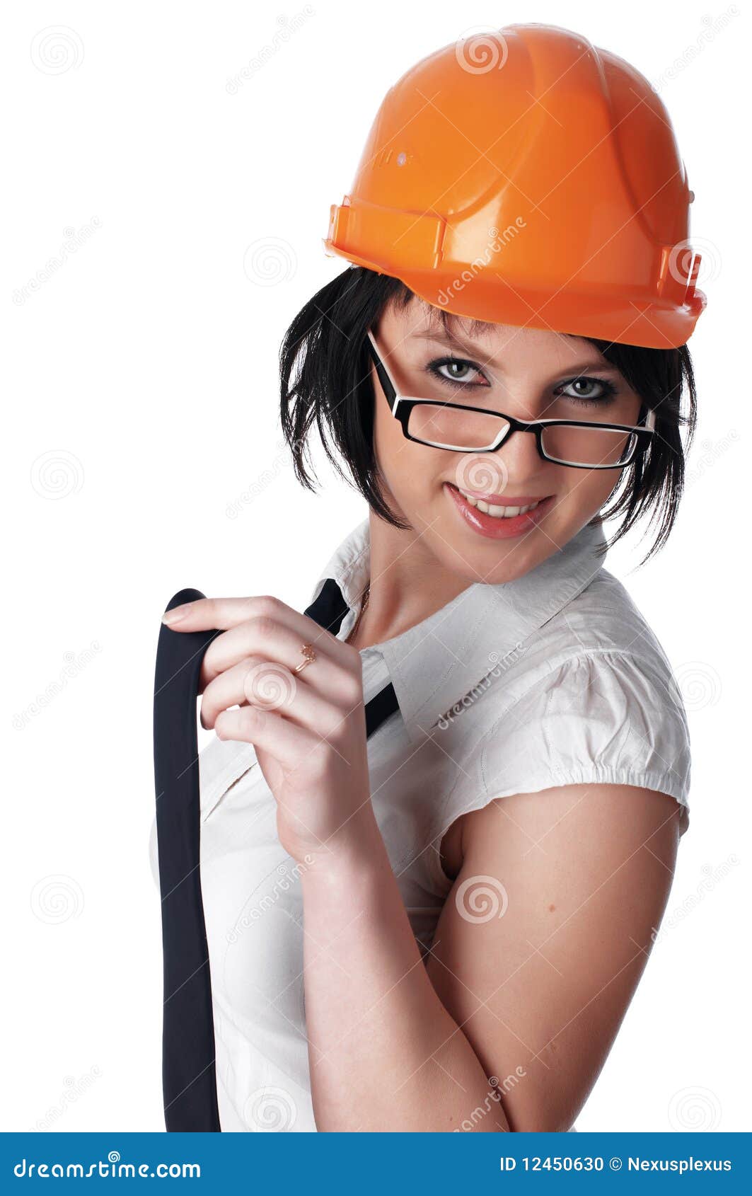 Charming girl the builder stock photo. Image of foreman - 12450630