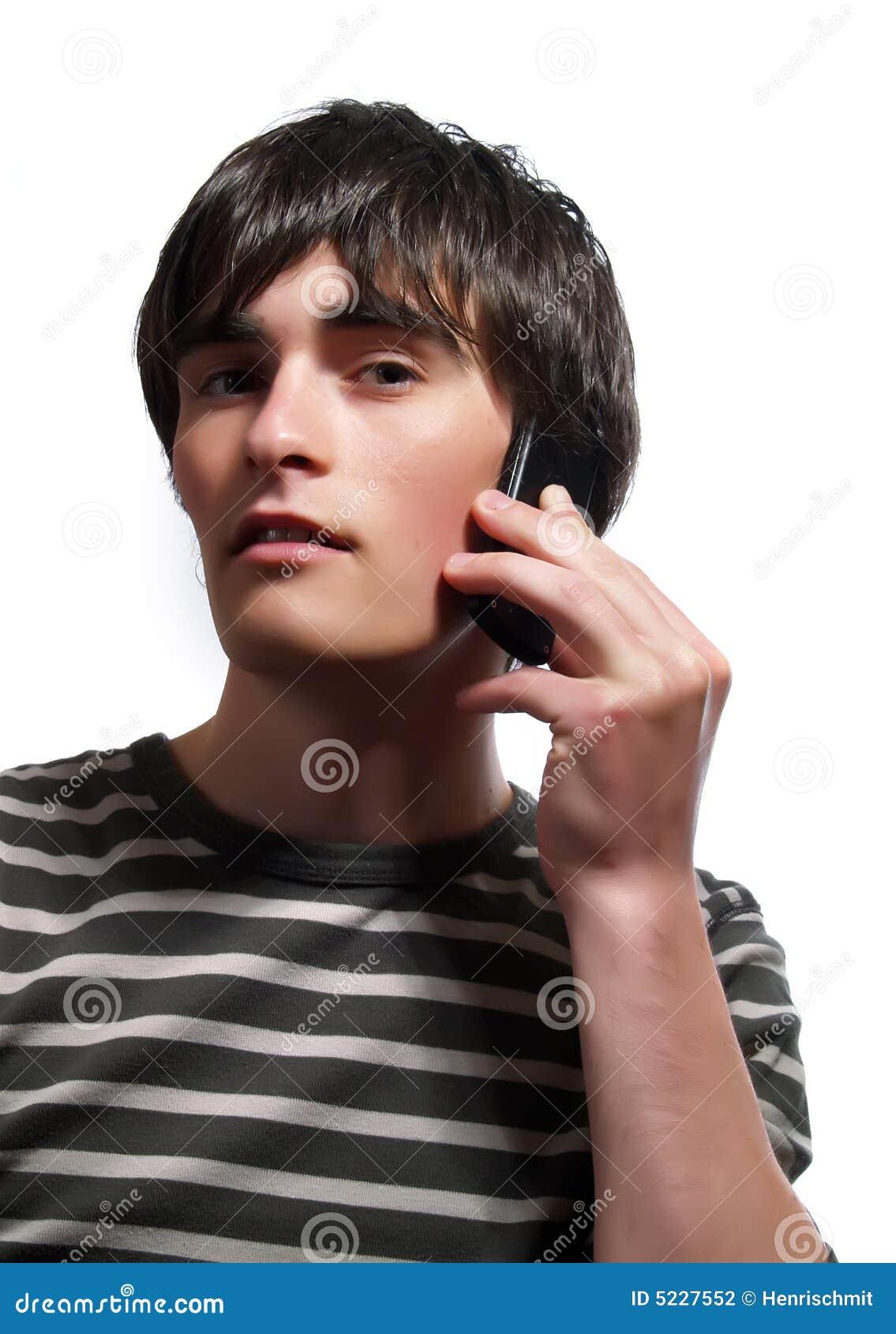 Charming guy is chatting stock photo. Image of eyes, looking - 5227552