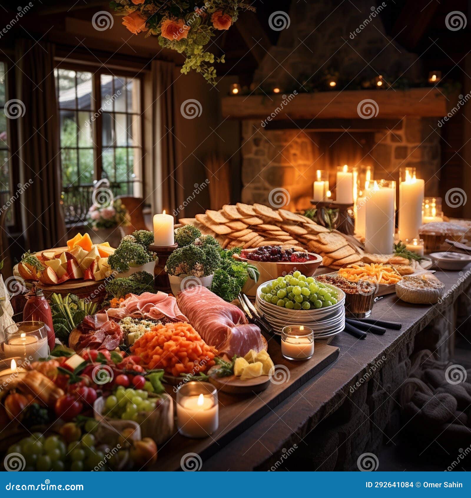 Charming Hideaway: a Reception Buffet in an Intimate Cottage Setting ...