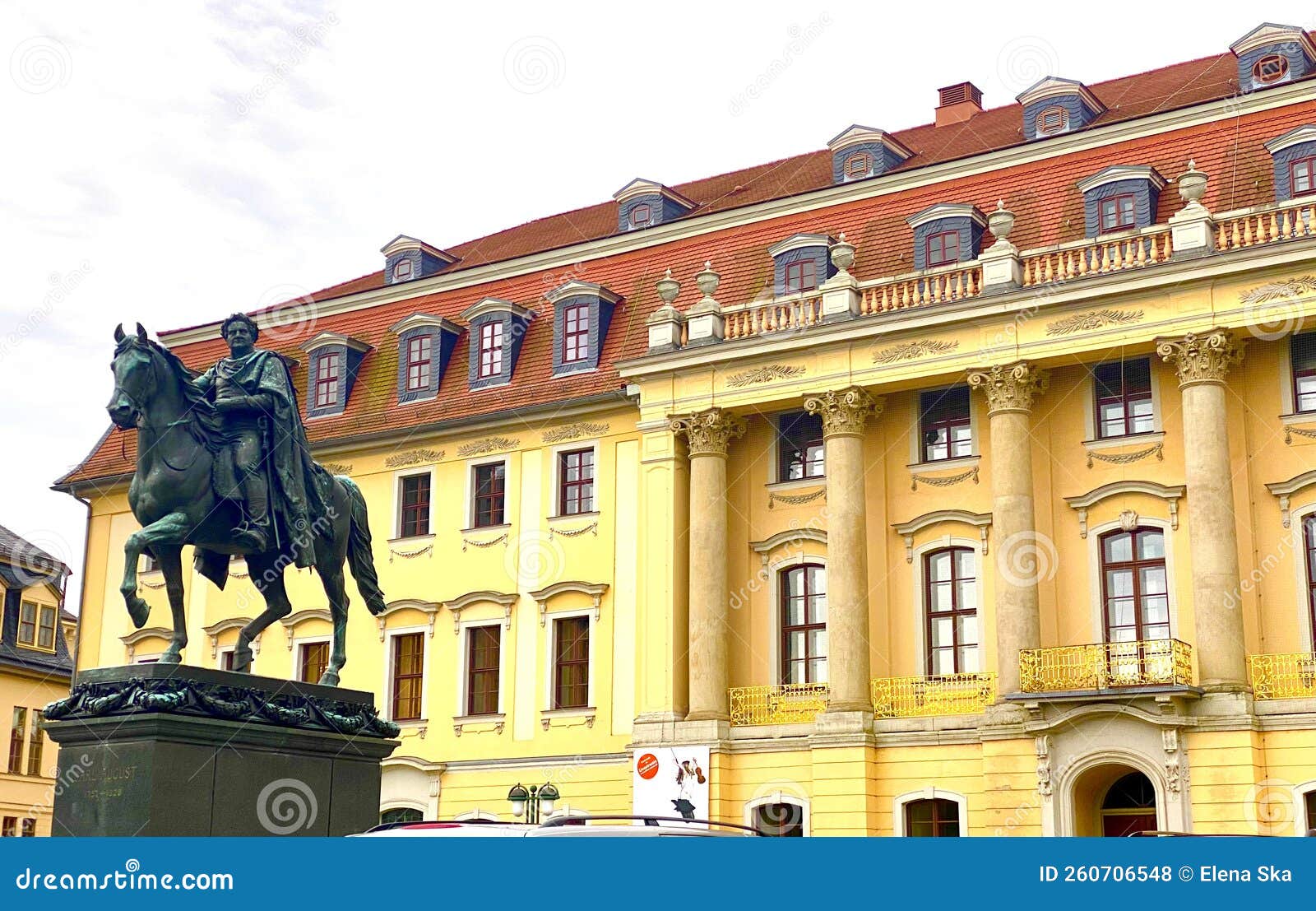 The Charming Historic Center of Weimar in Thuringen Editorial Stock ...