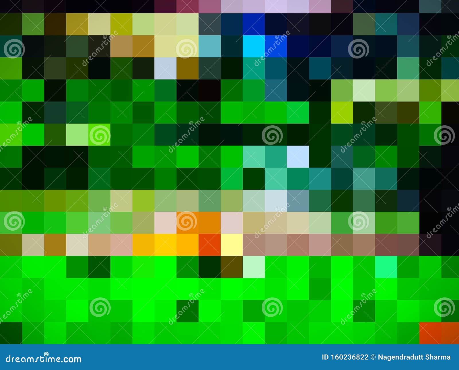 A Charming Illustration of Pretty Colorful Geometric Design of ...