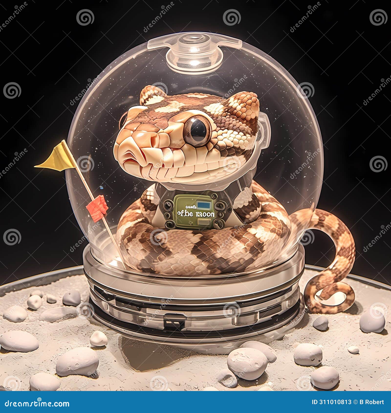 Endearing Snake Astronaut: an Out-of-this-World Adventure Stock ...