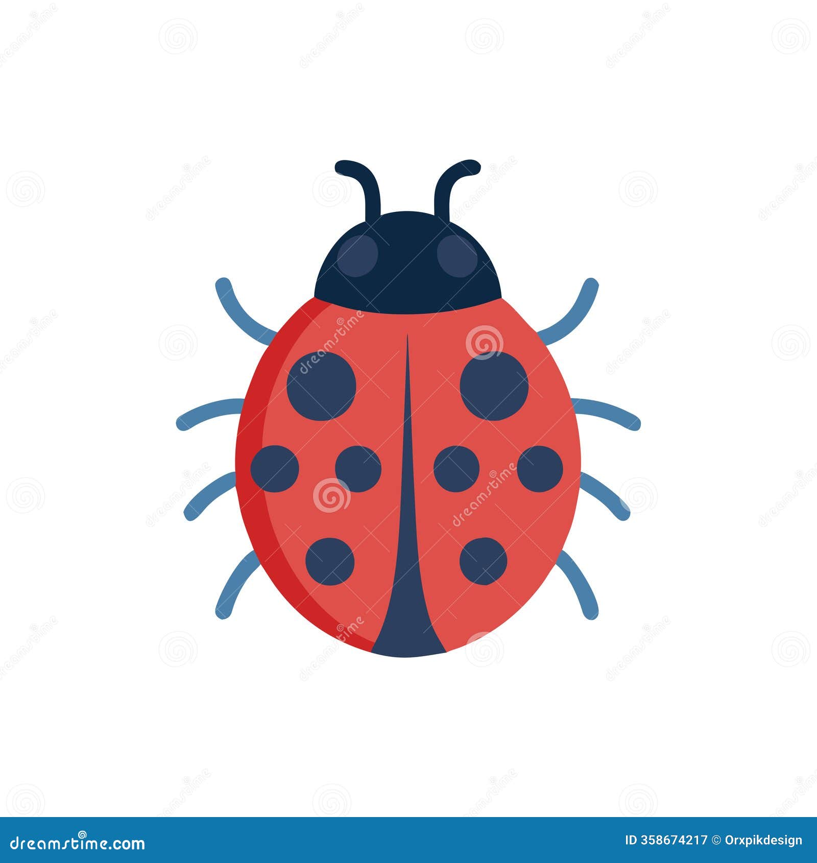 Ladybug Icon. Ladybird Clipart Vector Illustration | CartoonDealer.com ...