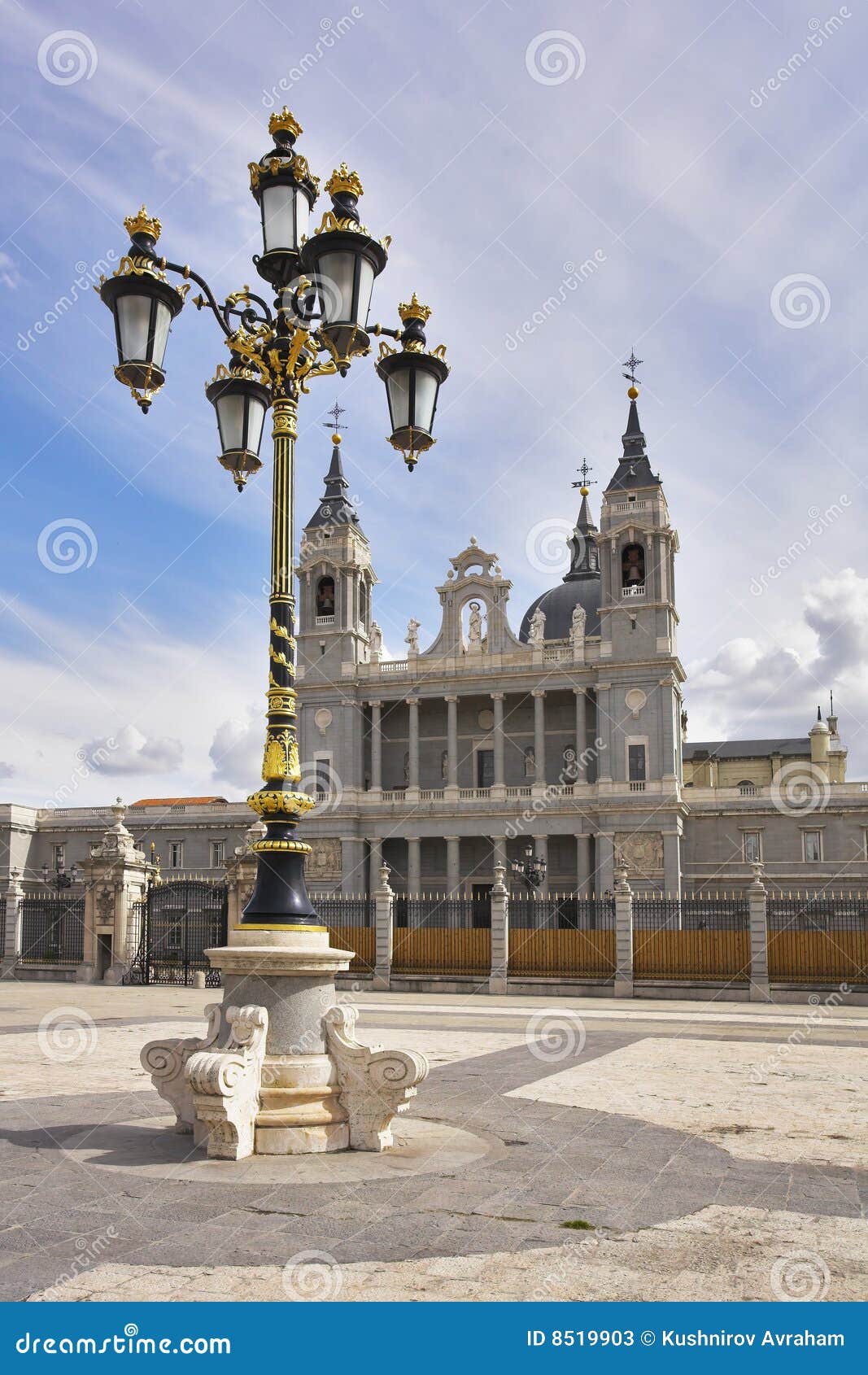 Charming Lantern in Style of a Baroque Stock Image - Image of panoramic ...