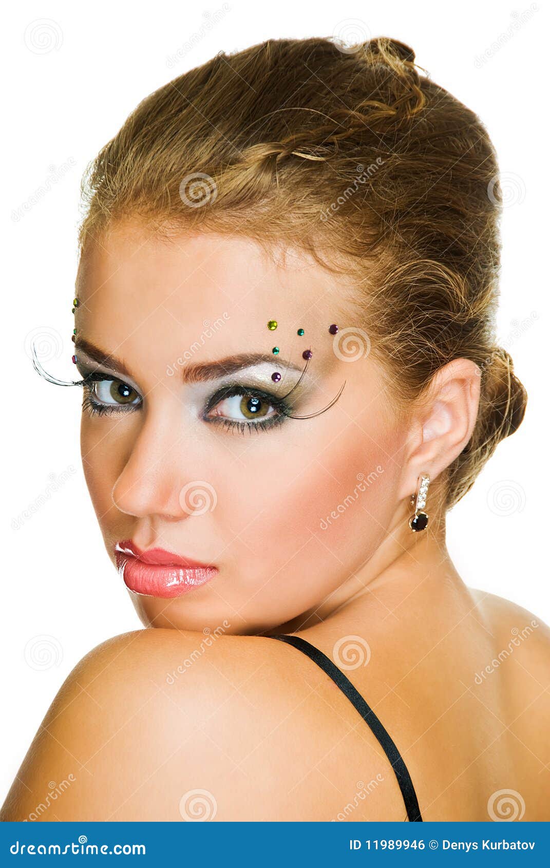 Charming look stock photo. Image of curly, background - 11989946