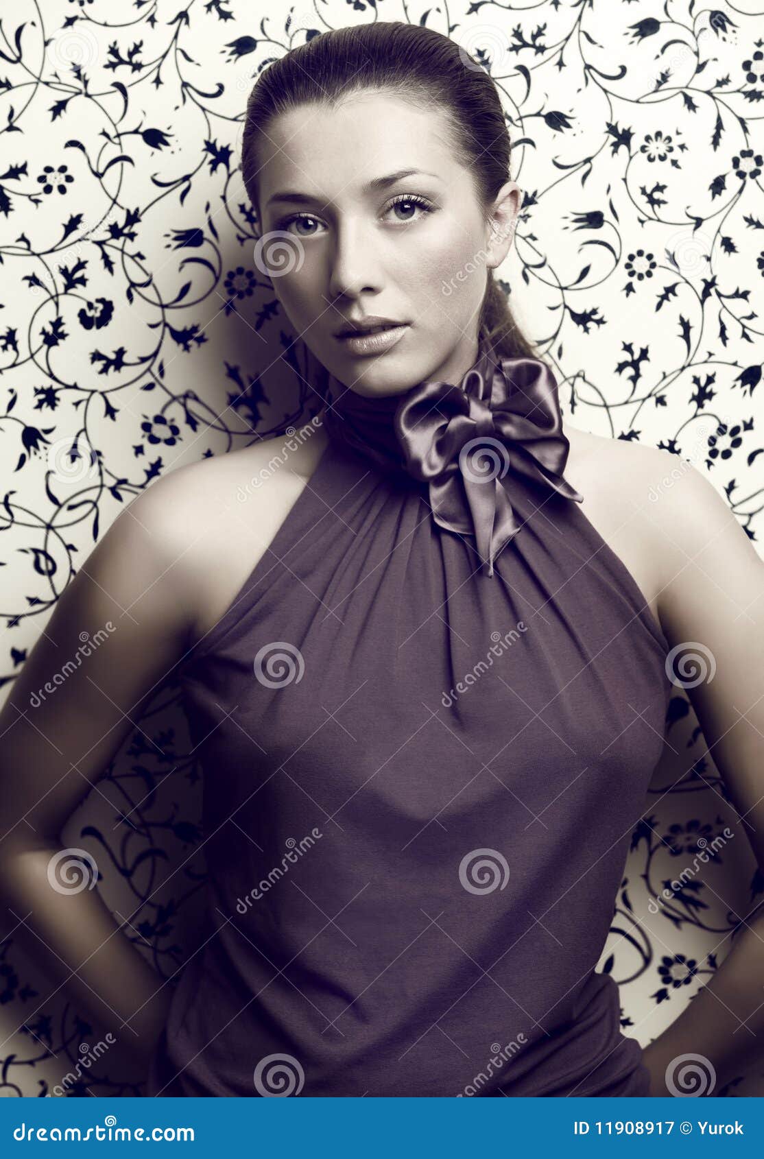 Charming model posing stock image. Image of model, dress - 11908917