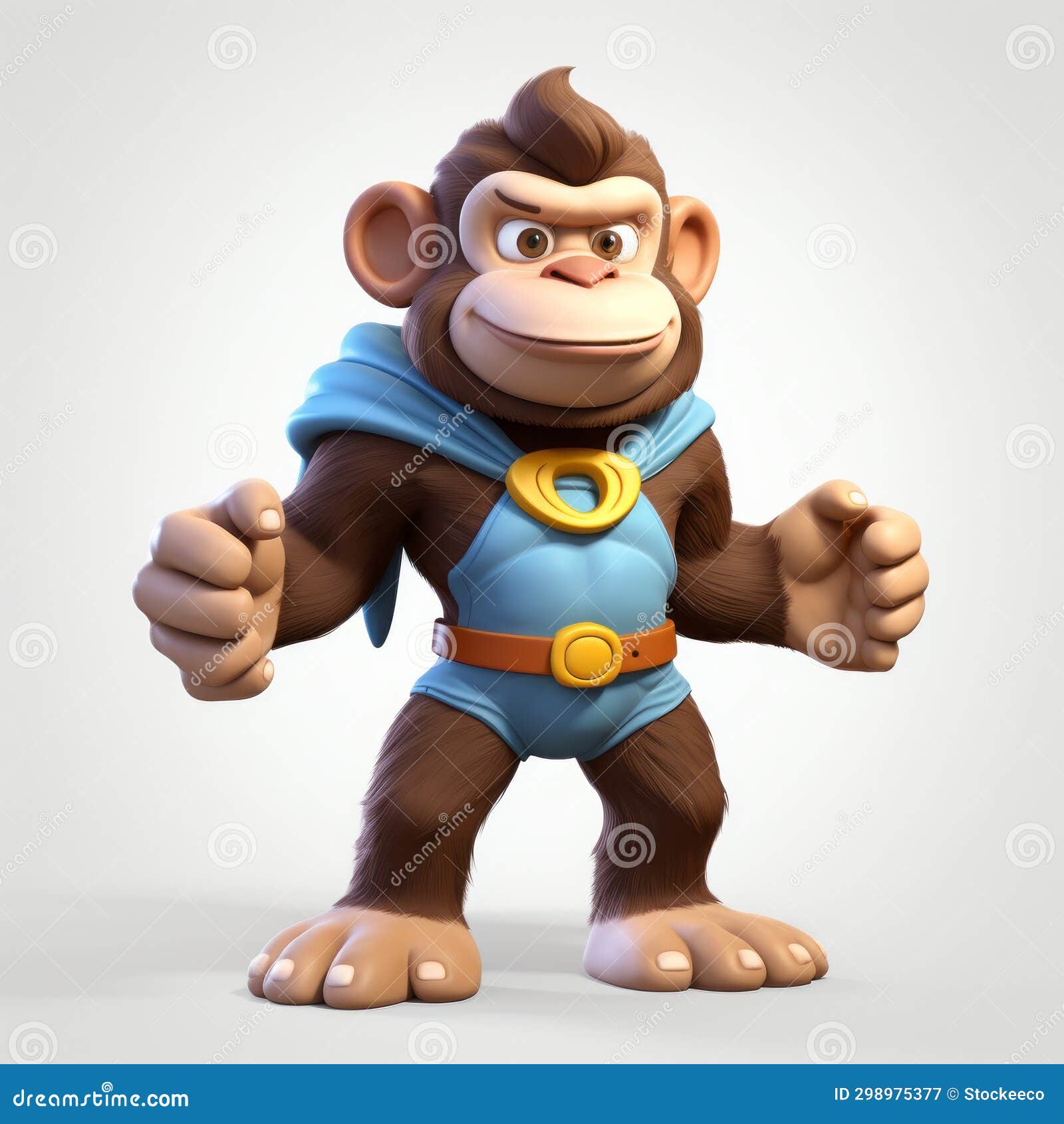 Charming Monkey Avatar for Smash Bros 3d Render with Tonal Sharpness ...
