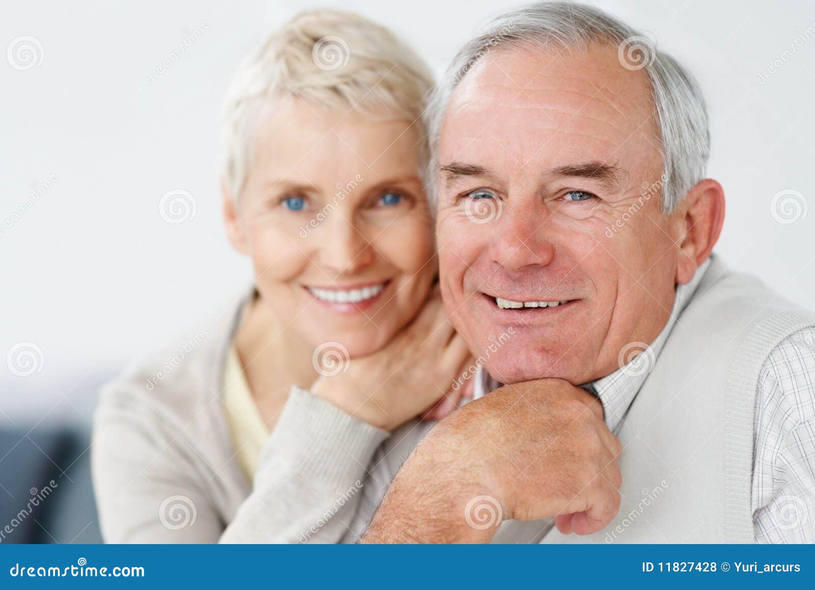 Charming Old Couple Smiling Together Stock Photo - Image of human, life ...